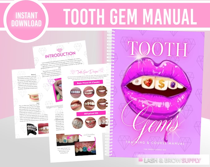 Tooth Gems Manual, Teeth Gems Course, Tooth Jewelry Application ...