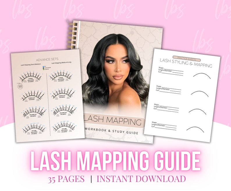 Lash Mapping Handbook, Lash Map Practice Sheets, Eyelash Mapping Sheets ...