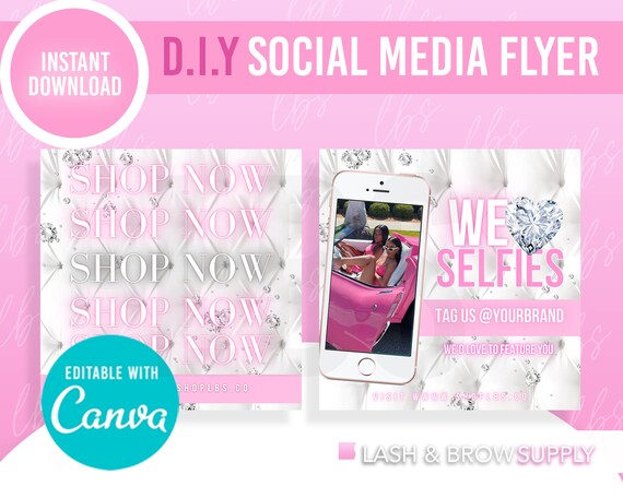 DIY Canva Social Media Flyer Branding Bundle Marketing | Etsy