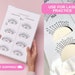 Lash Mapping Practice Charts for Lash Kit, Lash Sponges, Lash Practice ...