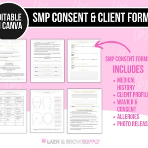 SMP Consent Form, Scalp Micropigmentation Form Template, Scalp ...