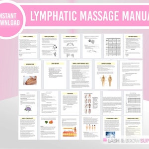 Lymphatic Massage Manual, MLD, Manual Lymphatic Drainage, Body ...