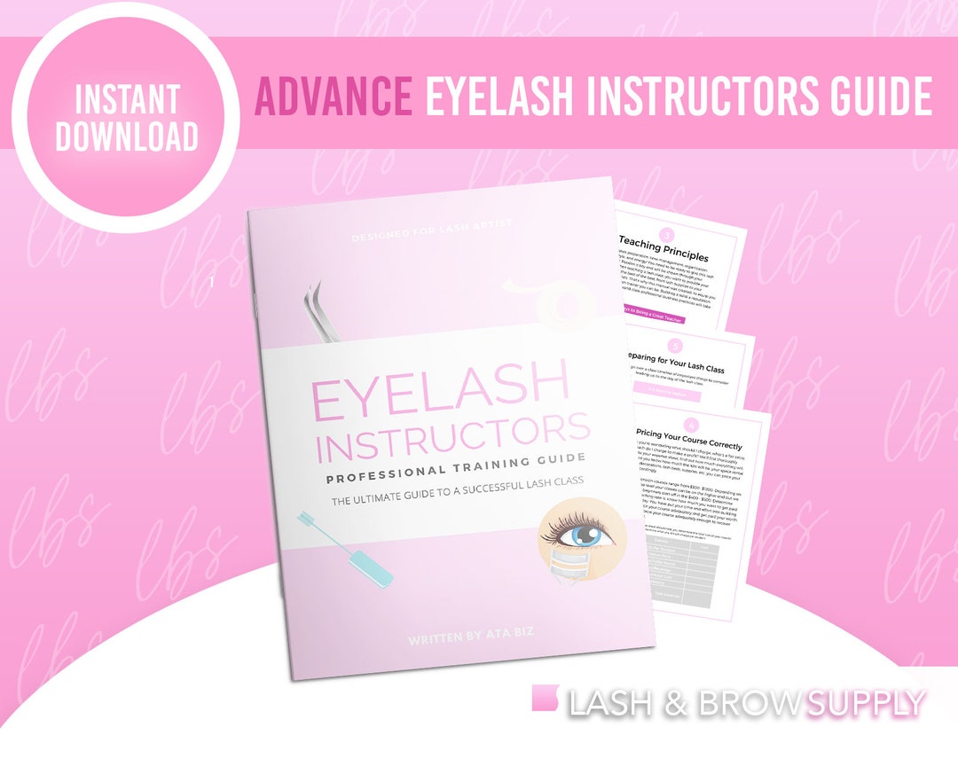 Eyelash Instructor's Guide, Lash Class,start Lash Business, Lash ...