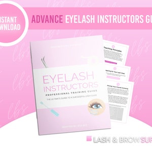 Eyelash Instructor's Guide, Lash Class,start Lash Business, Lash Educator, Lash Training Manual ...