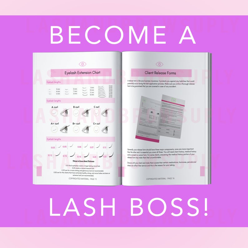 Volume Eyelash Extension Training Manual, Instant Download, Custom ...