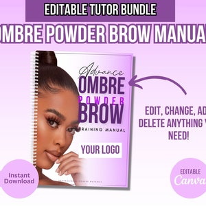 Ombre Powder Brow Manual PDF, Ombre Brow Manual, Microshading Manual, PMU Training Course ...