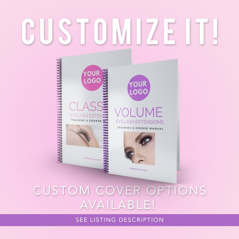 Volume Eyelash Extension Training Manual, Instant Download, Custom ...