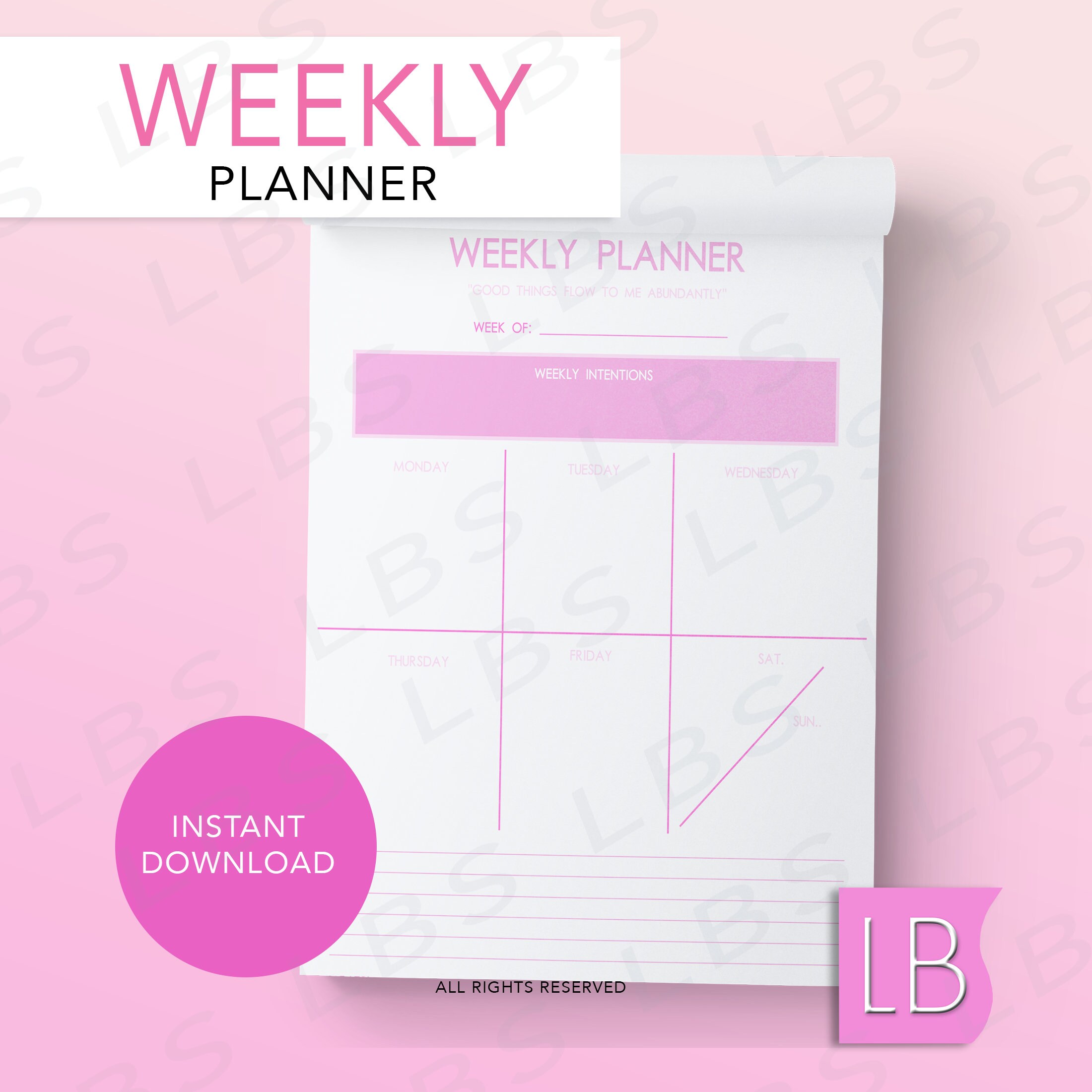 Ultimate Business Weekly Planner Business Planner Planner | Etsy