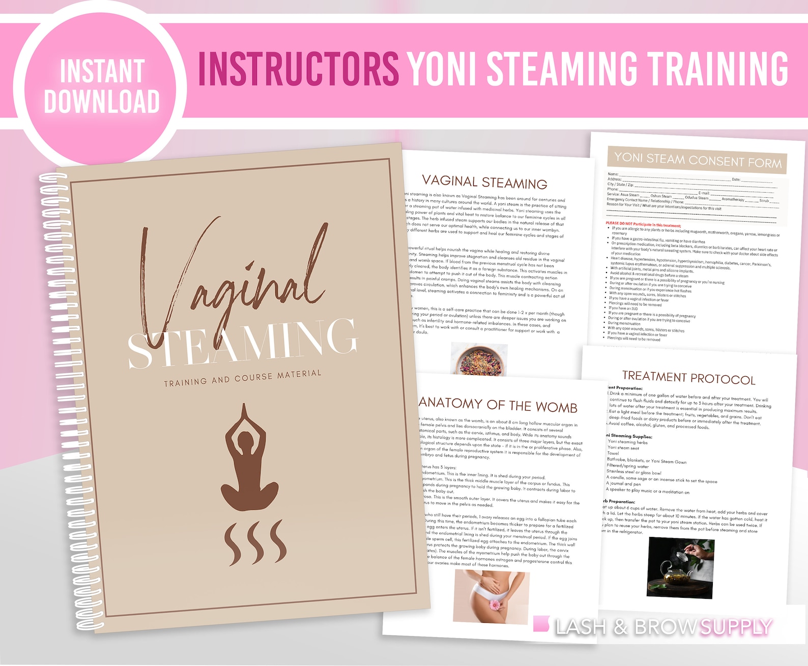 Yoni Steam Training Manual, Yoni Consent Form, Yoni Steam Guide, V ...