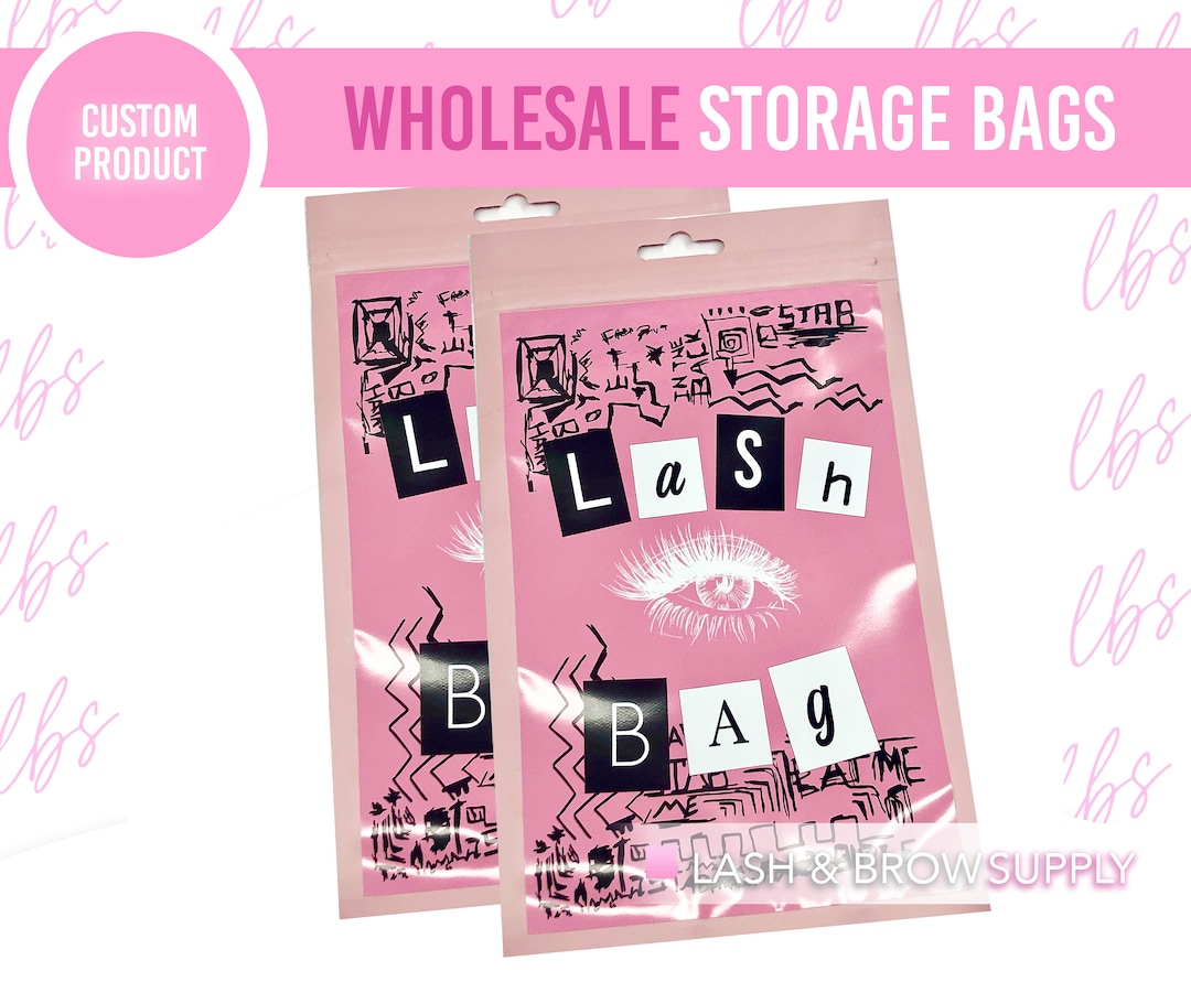 Eyelash Storage Bags for Mink Eyelash Line, Eyelash Laser Zip Bags ...