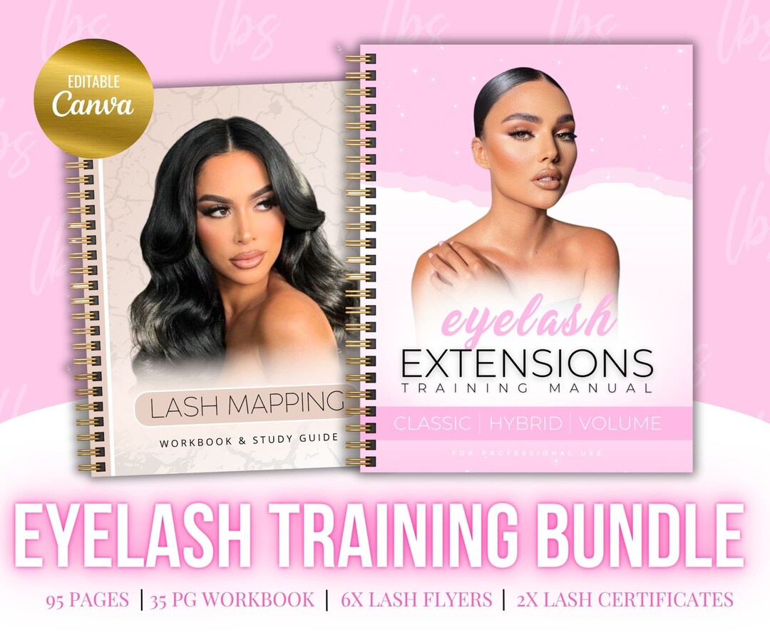 Lash Extensions Manual and Lash Mapping Training Manual, Eyelash ...