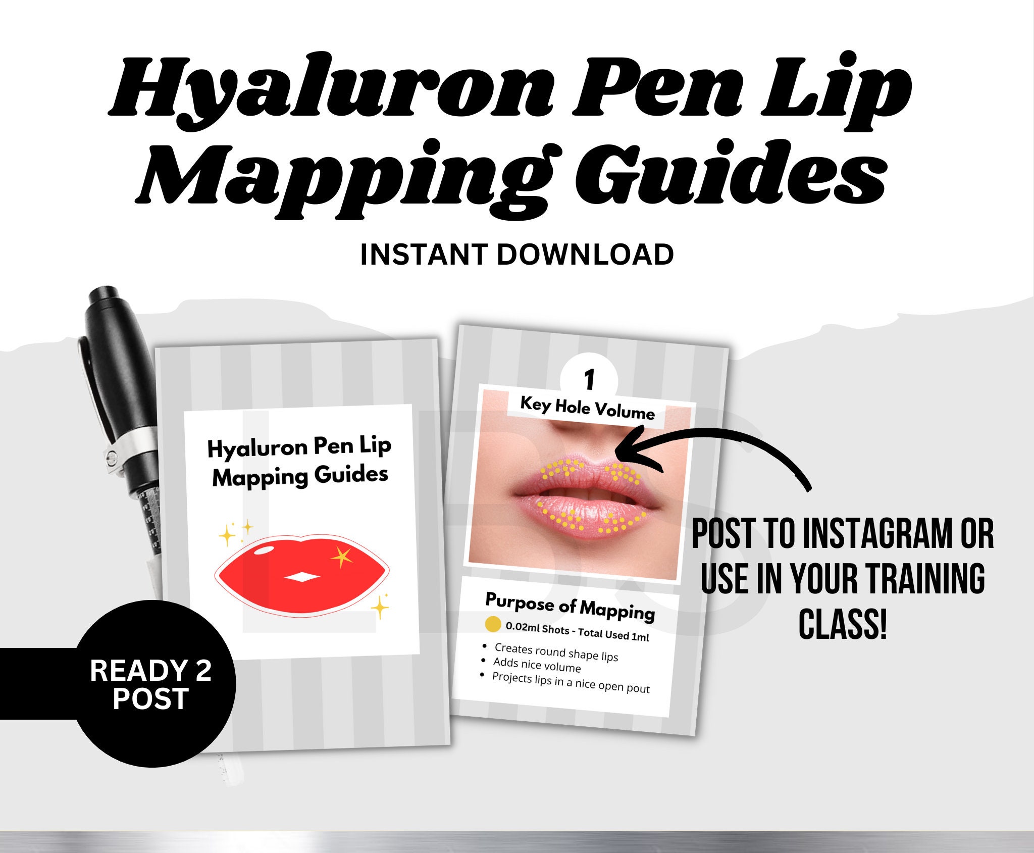 Buy Hyaluron Pen Lip Mapping Lip Maps Russian Lips Keyhole Online in ...