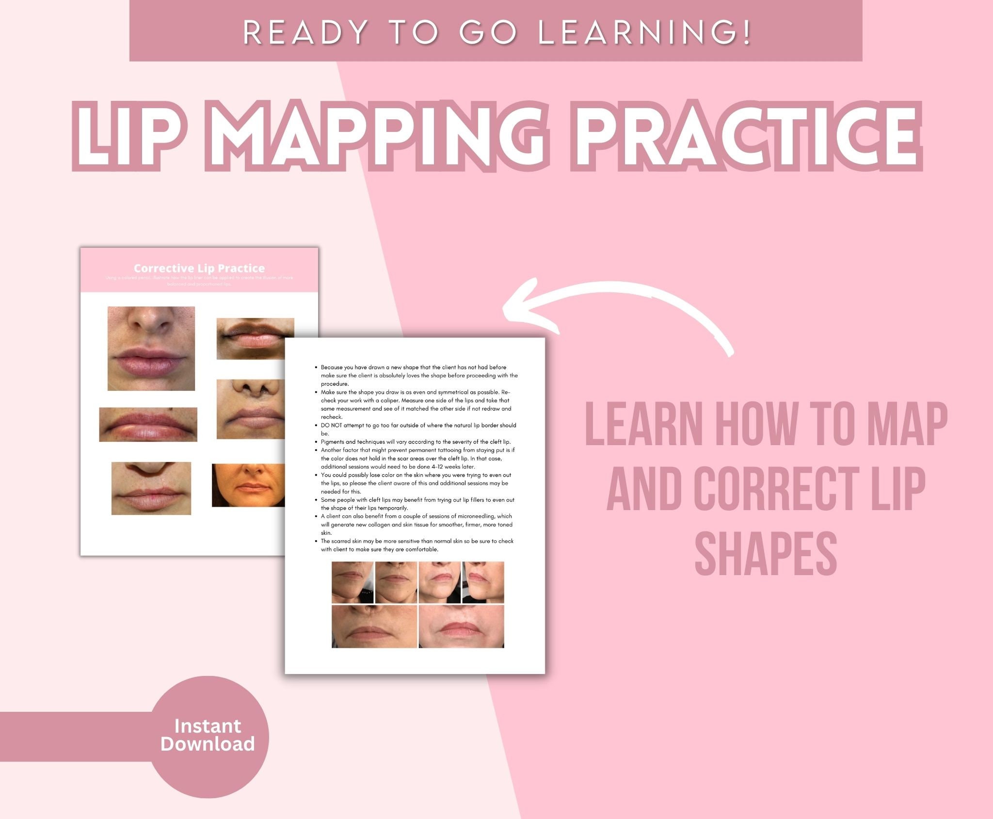 Lip Mapping Blush Practice Lip Mapping Hyaluron Pen Lip - Etsy UK