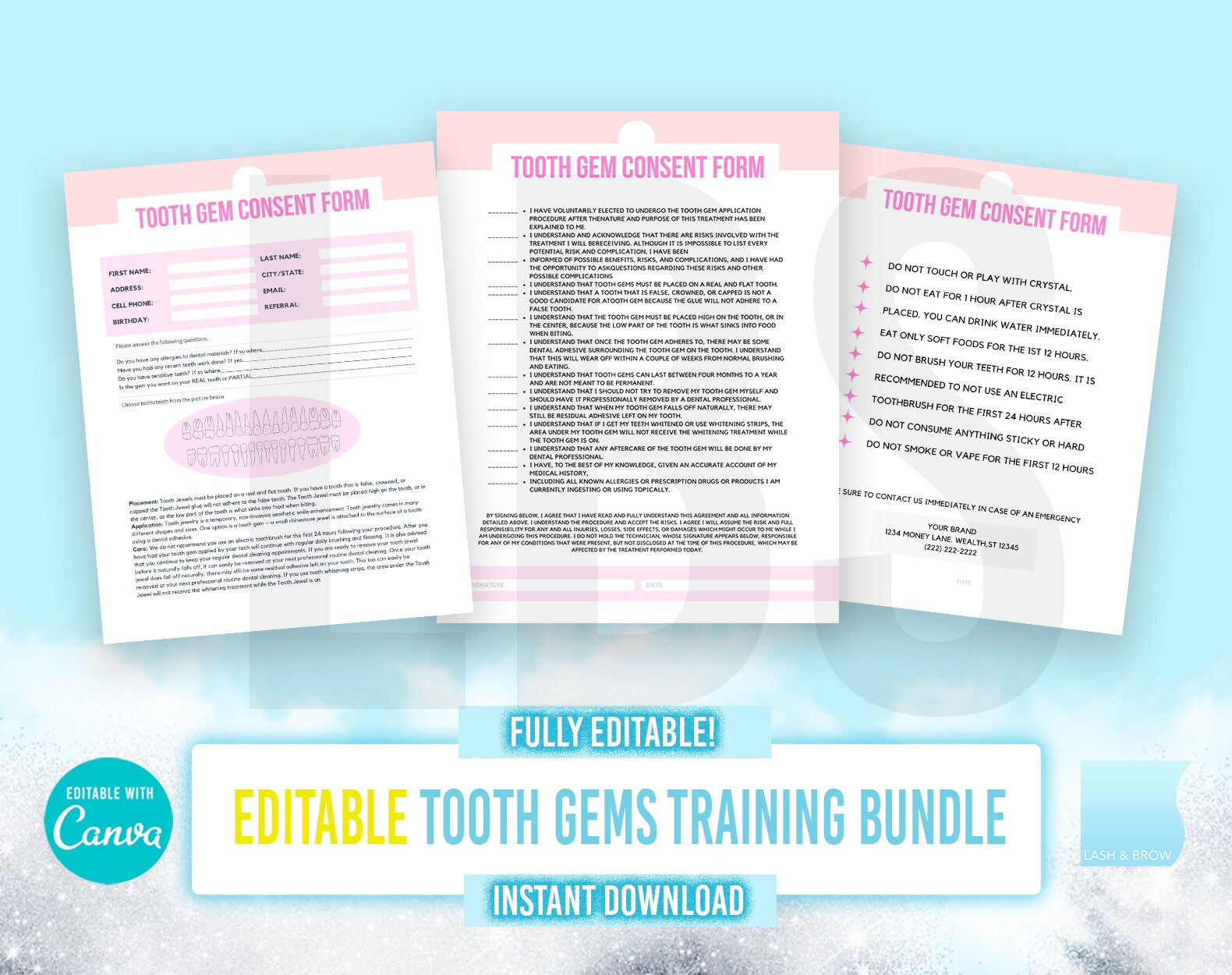 Tooth Gems Training Manual Teeth Gems Tooth Jewelry - Etsy