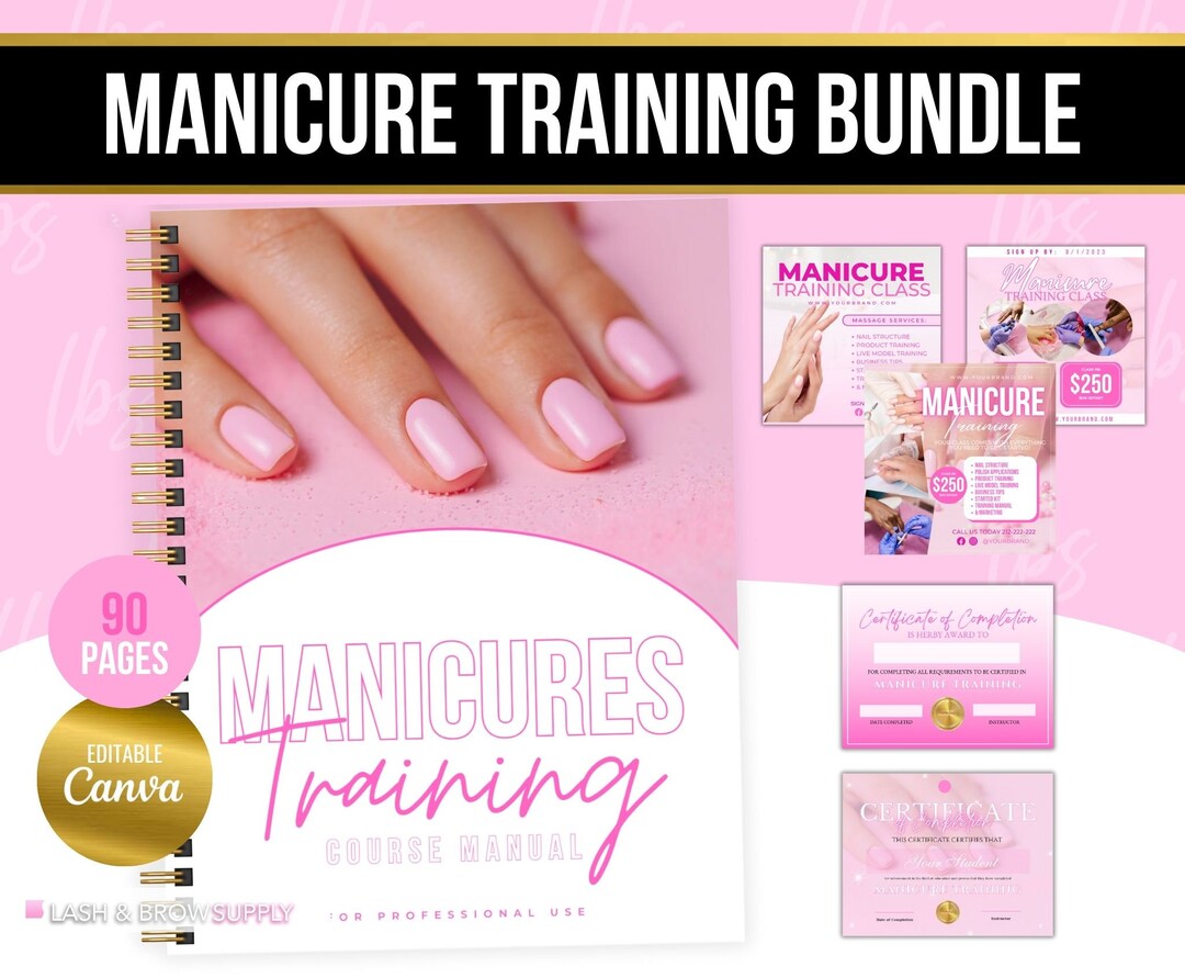 Manicure Training Manual PDF, Nail Tech Training Manual, Manicure ...