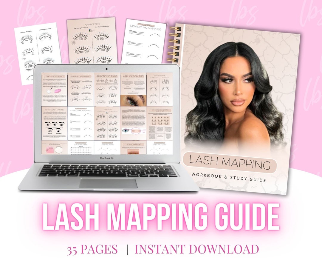 Lash Mapping Handbook, Lash Map Practice Sheets, Eyelash Mapping Sheets ...