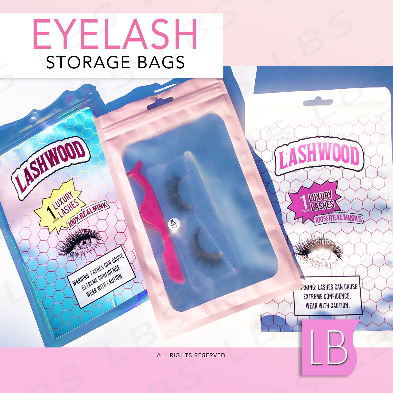 Eyelash Storage Bags for Mink Eyelash Line Eyelash Laser Zip - Etsy