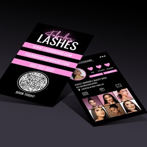 Instagram Business Card, Lash Extensions, Lash Artist Logo, Lash ...