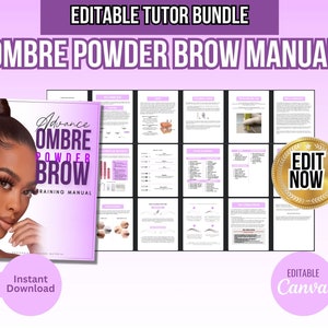 Ombre Powder Brow Manual PDF, Ombre Brow Manual, Microshading Manual, PMU Training Course ...
