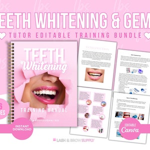 Tooth Gems Training Guide Canva, Tooth Gems Manual, Teeth Whitening CANVA EDITABLE Training ...