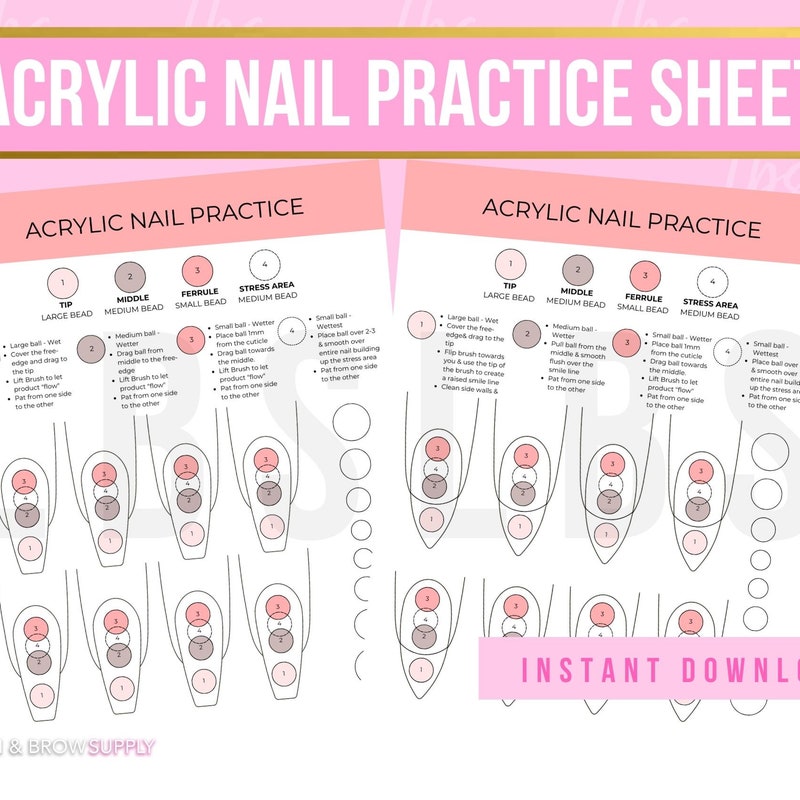 Acrylic Practice Sheet - Etsy