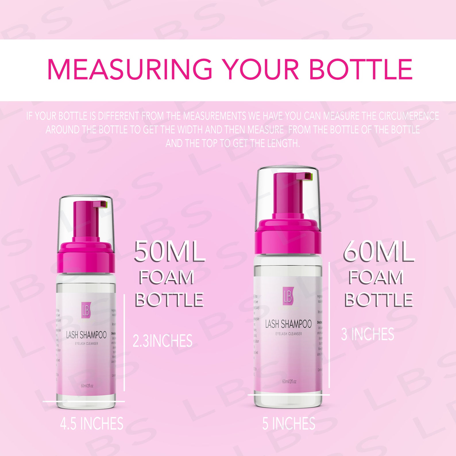 DIY Editable Eyelash Eyelash Cleanser Foam Bottle Label, Lash Bath ...
