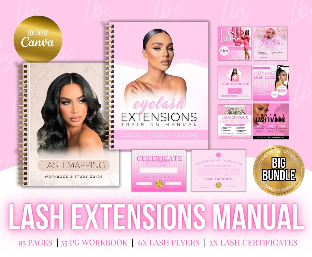 Lash Manual, Lash Extensions Manual and Lash Mapping Training Manual ...