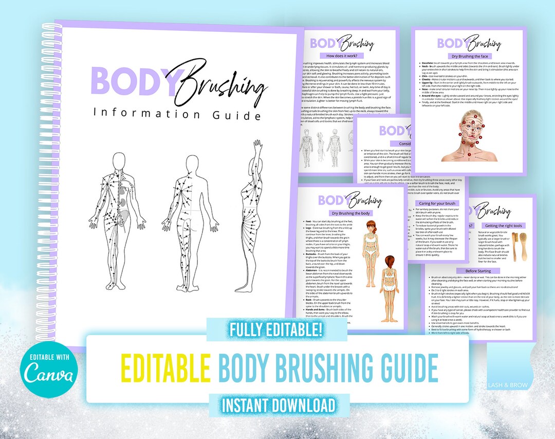 Body Brushing, Body Brushing Guide, Body Brush Quick Guide, Body ...