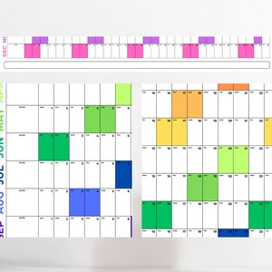 2024 Giant Wall Calendar, 2024 Year Wall Planner, Annual Planner ...