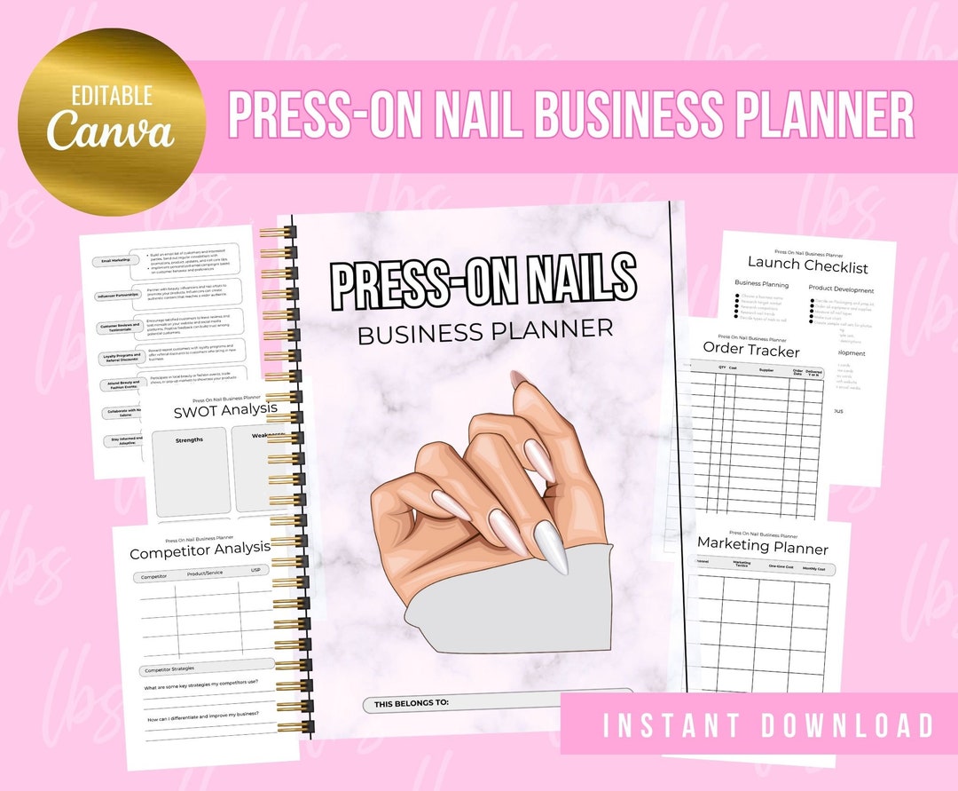 Press on Nail Business Plan, Nail Business Launch Plan, Financial Small ...