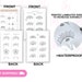 Lash Mapping Practice Charts for Lash Kit, Lash Sponges, Lash Practice ...