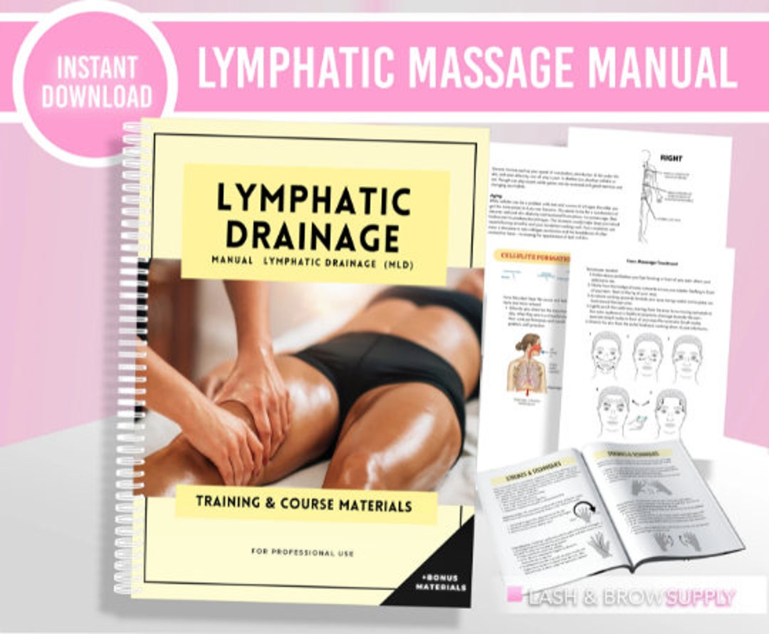 Lymphatic Massage Manual, MLD, Manual Lymphatic Drainage, Body ...