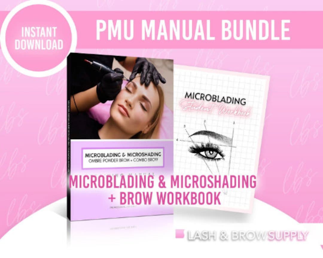 Microblading Manual, Brow Mapping Guide, Microblading Practice, PMU ...