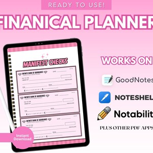 Financial Planner, Good Notes Planner, Digital Planner, Money Challenge ...