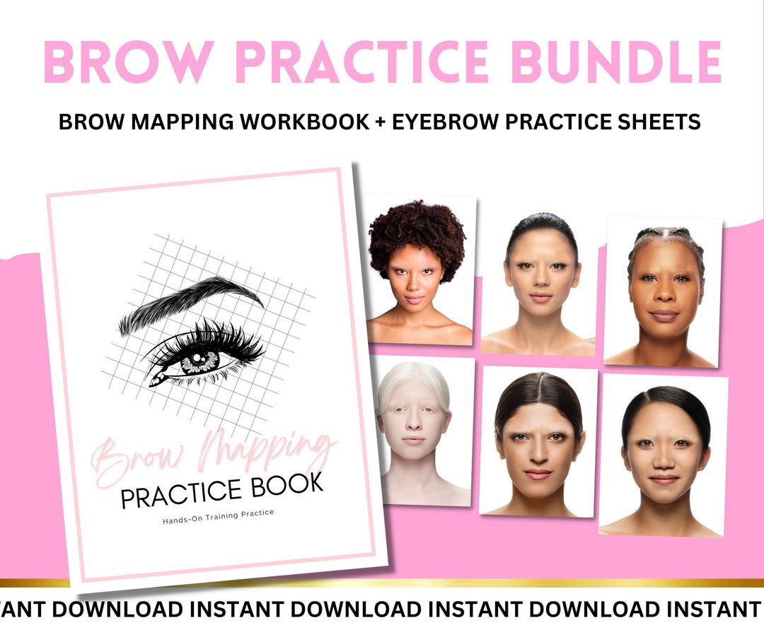 Brow Mapping, Mapping Practice, Microblading Practice, PMU Training ...