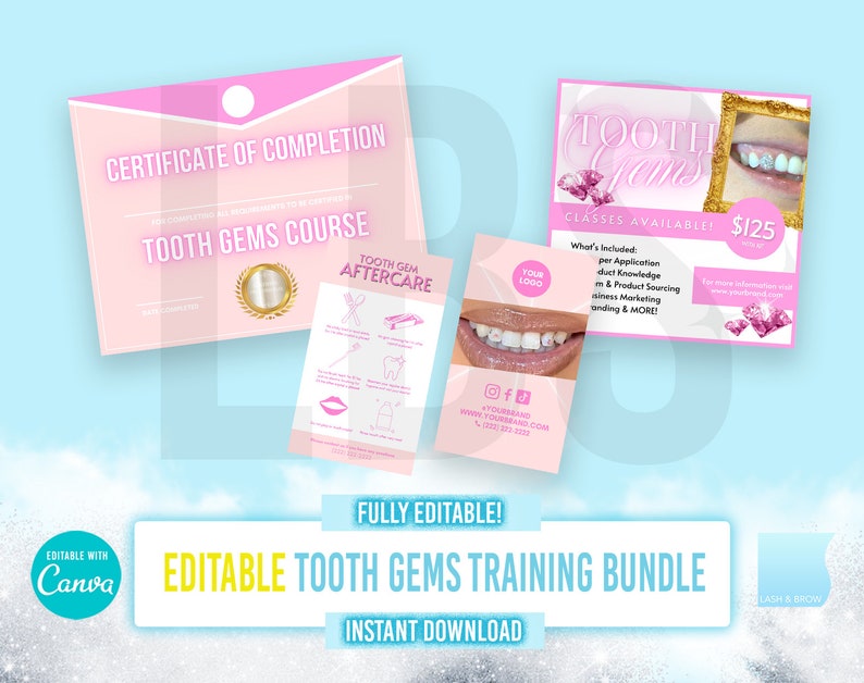 Tooth Gems Training Manual Teeth Gems Tooth Jewelry - Etsy