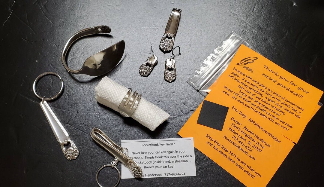 Heirloom Silverplate Silverware Made Into Various Jewelry Items to ...