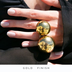 Extra Large Silver Ring Oversized Ring Statement Oversized Ring Giant ...