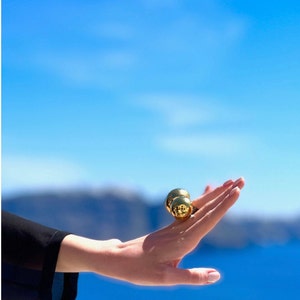 Extra Large Silver Ring Oversized Ring Statement Oversized Ring Giant ...