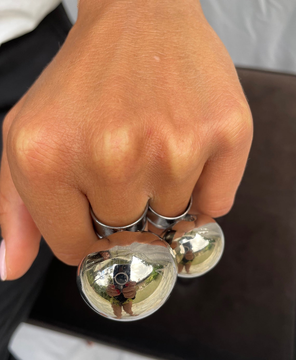 Extra Large Silver Ring Oversized Ring Statement Oversized | Etsy