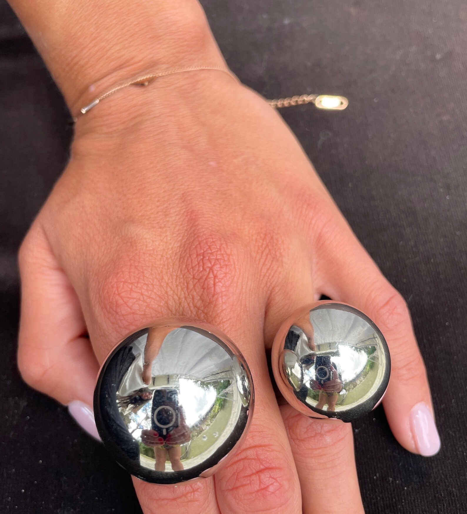 Extra Large Silver Ring Oversized Ring Statement Oversized | Etsy