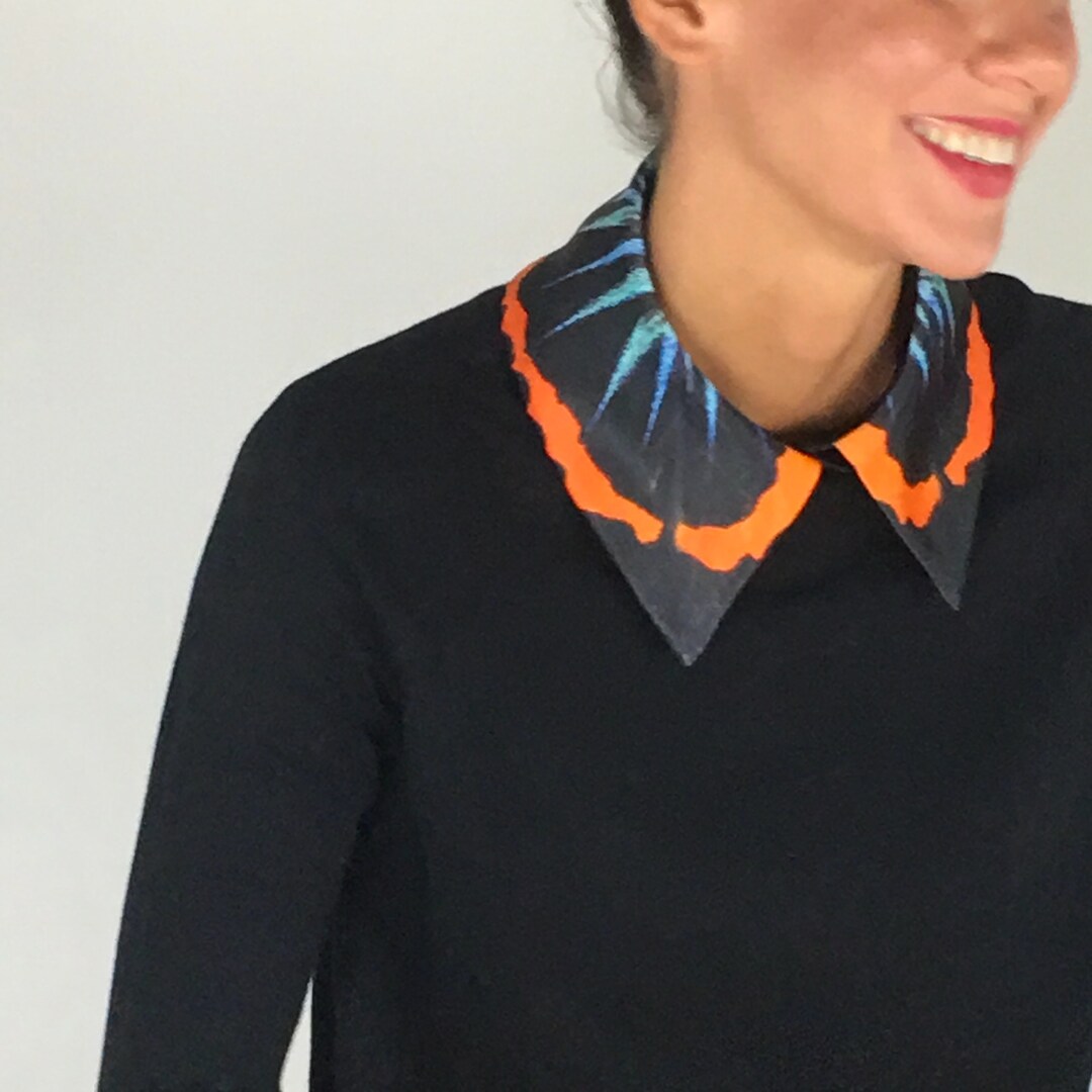 Futuristic Collar-orange Butterfly Collar -detachable Collar- Butterfly ...