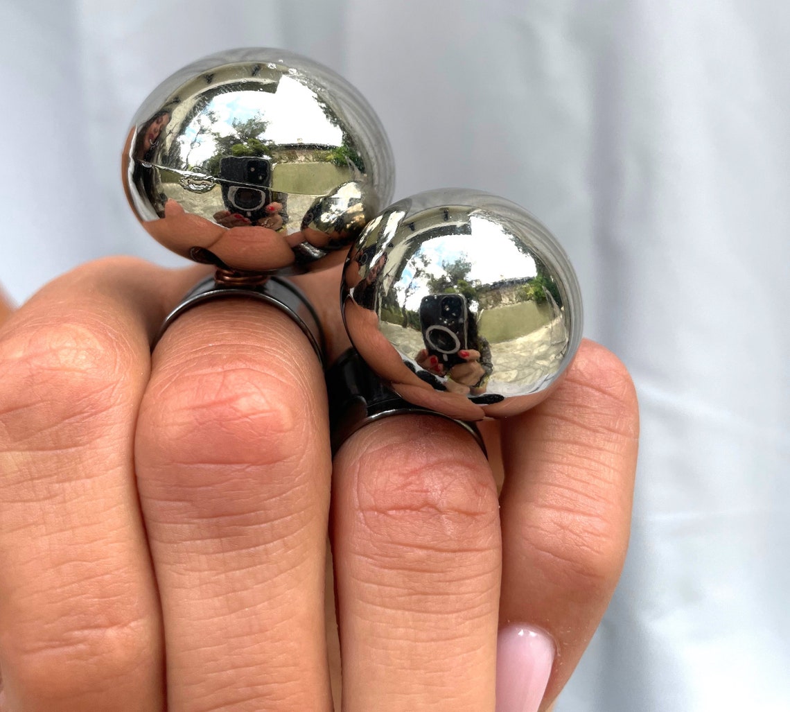 Extra Large Silver Ring Oversized Ring Statement Oversized | Etsy