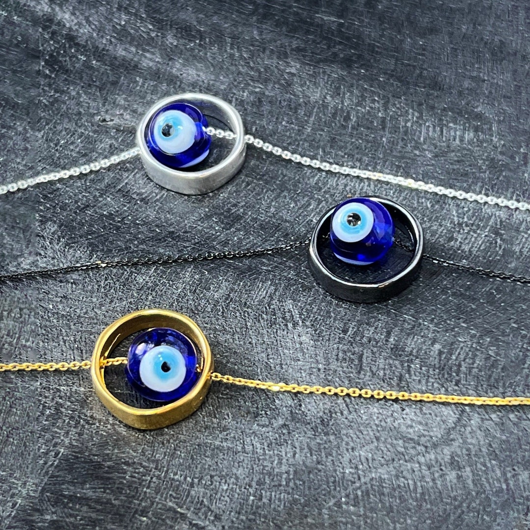 Evill Eye Jewelry, Evil eye necklace/ 14k gold filled evil eye necklace ...