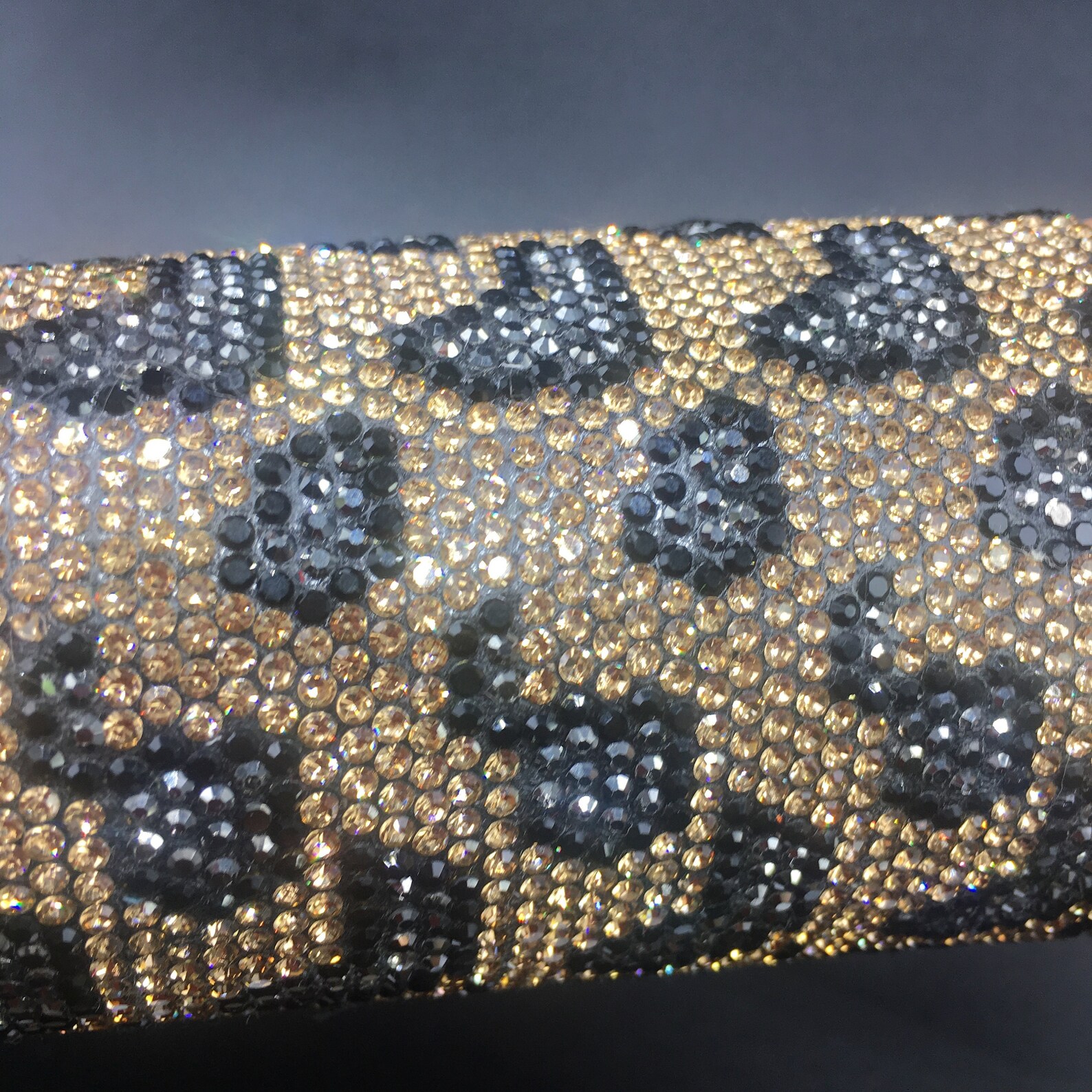 Leopard Print Crystal Bracelet Bling Cuff Bracelet Statement - Etsy