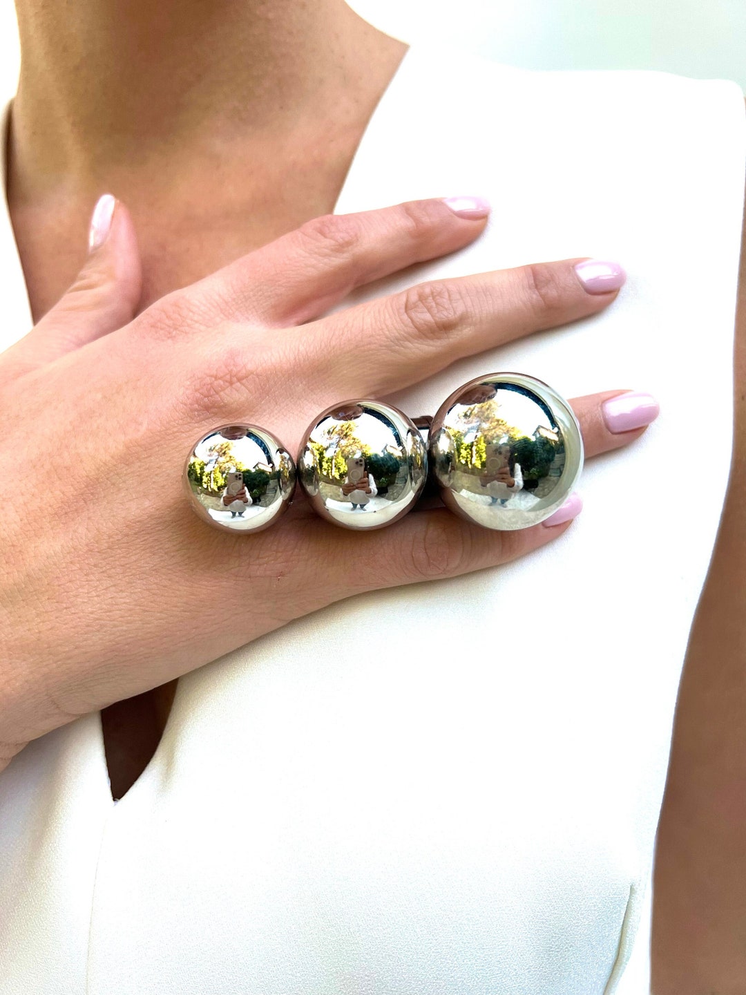 Supersized Ring, Full Finger Ring, Index Finger Ring, Large Statement ...