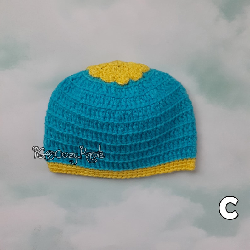 South Park Inspired Crochet Beanie Crochet Hat//stan Marsh. Kyle ...