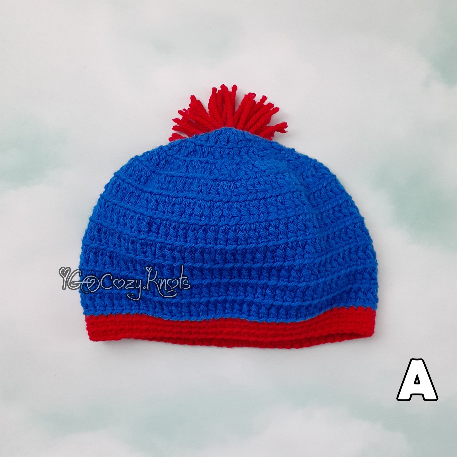 South Park Inspired Crochet Beanie Crochet Hat//stan Marsh. Kyle ...