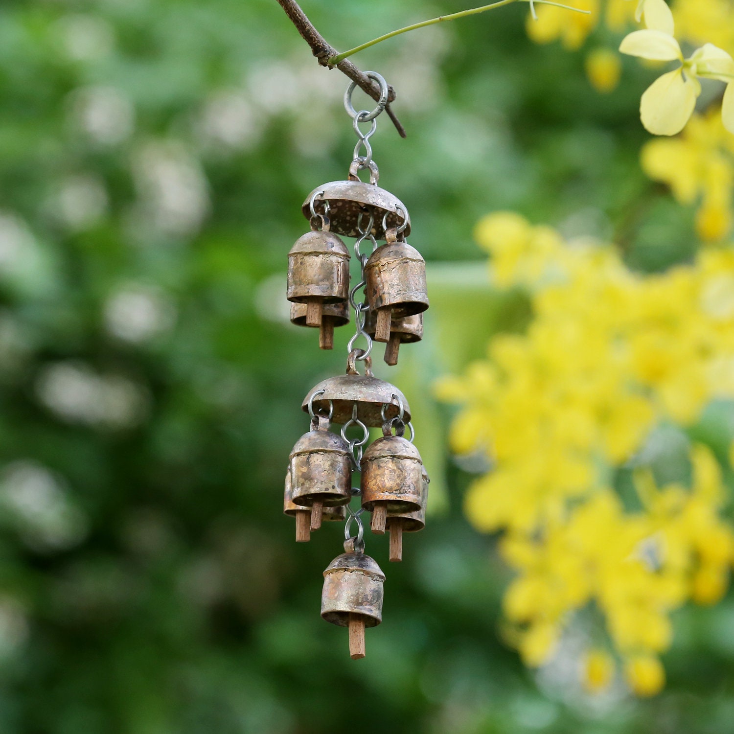 Handmade Wind Bell Vintage Chandelier Memorial Wind Chimes for Outdoors ...