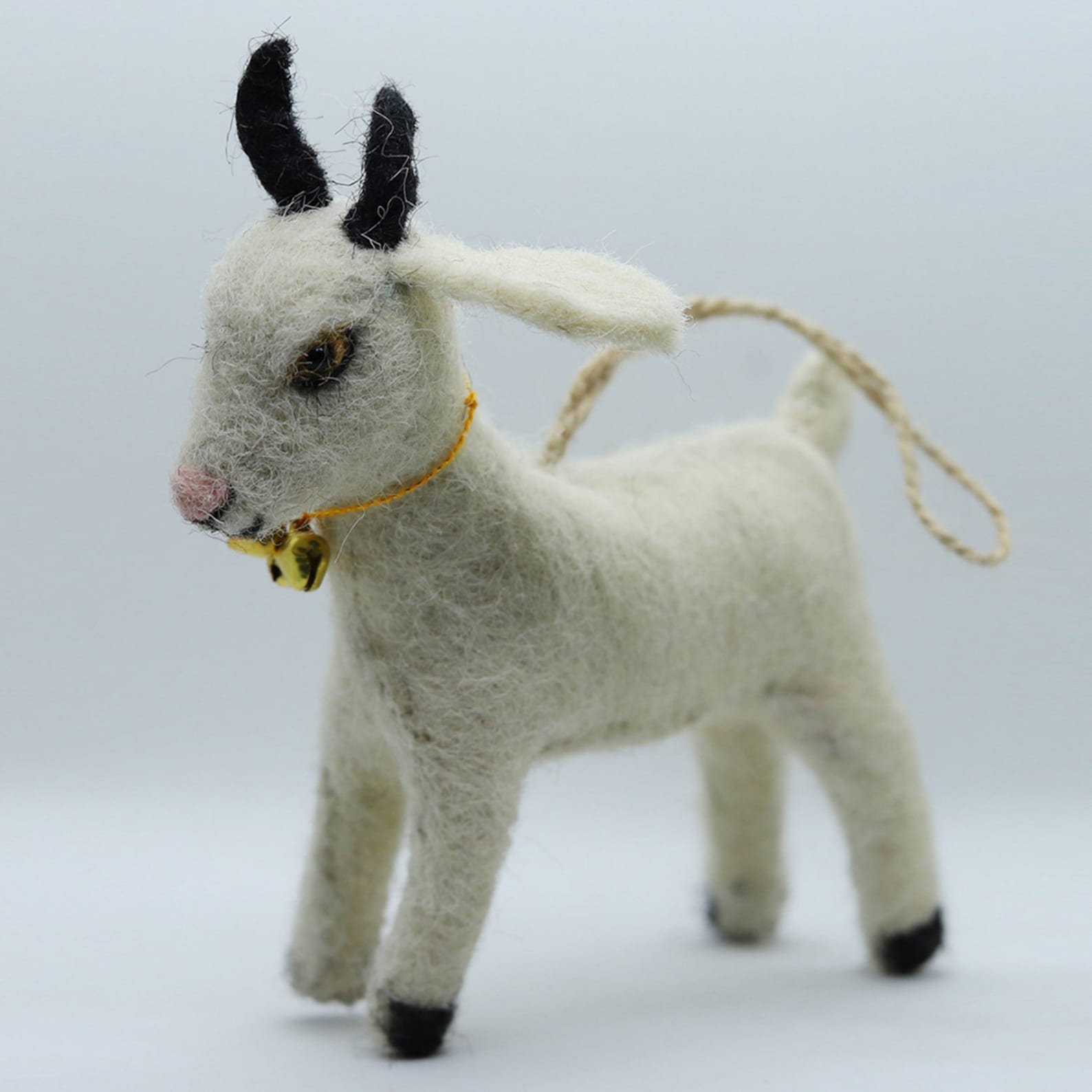 Handmade Needle Felt Goat Toy Christmas Gift Felt Ornaments Christmas ...